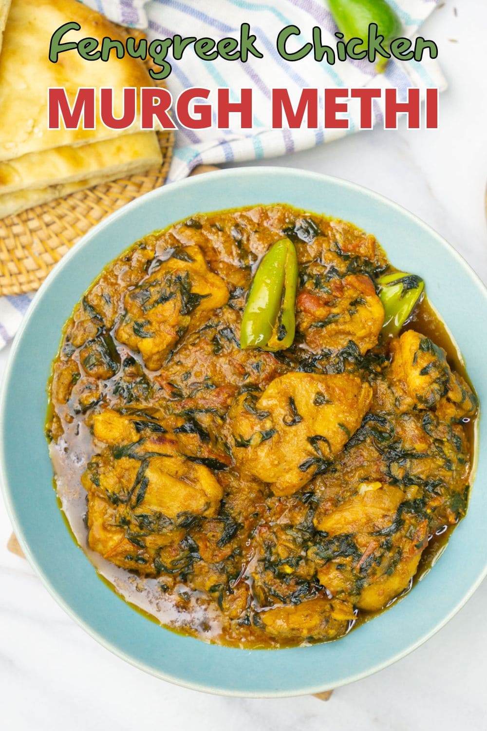 Methi Chicken (Murgh Methi) - Piping Pot Curry