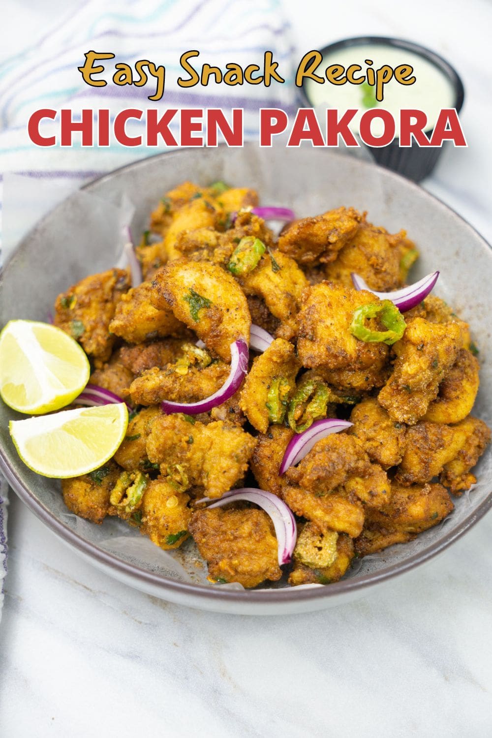 Crispy Chicken Pakora - Piping Pot Curry