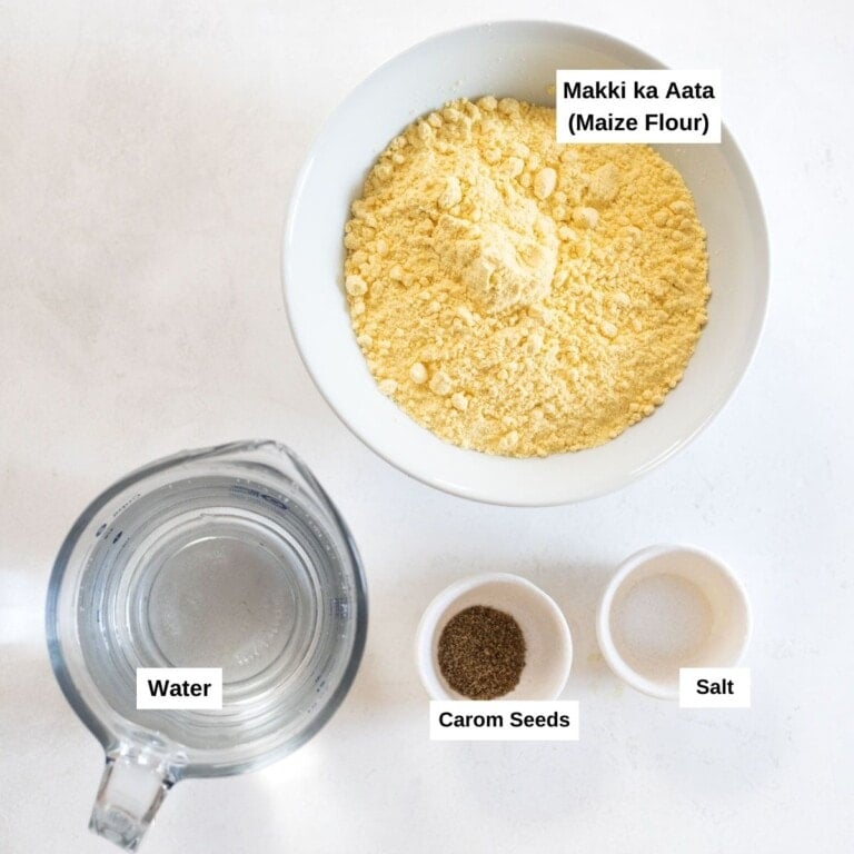 Makki ki Roti (Punjabi Cornmeal Flatbread) - Piping Pot Curry