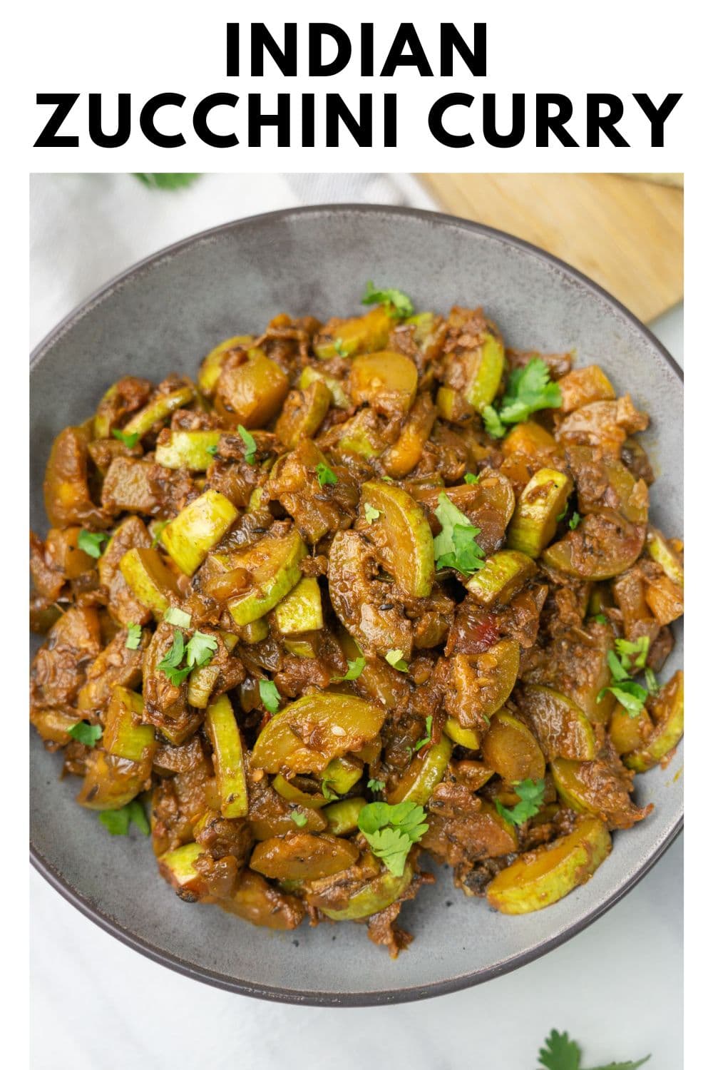 Indian Zucchini Curry - Piping Pot Curry