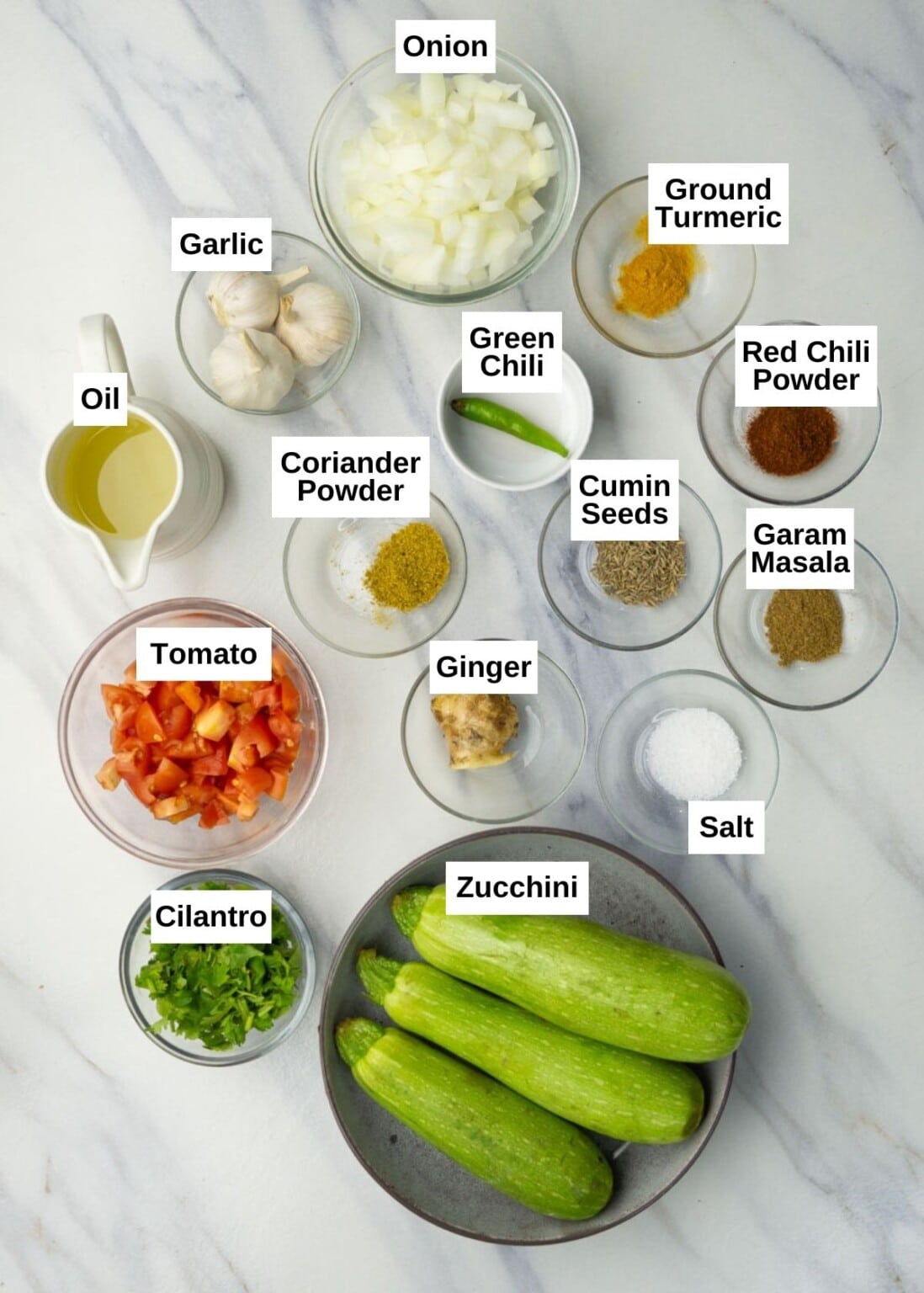 Indian Zucchini Curry - Piping Pot Curry