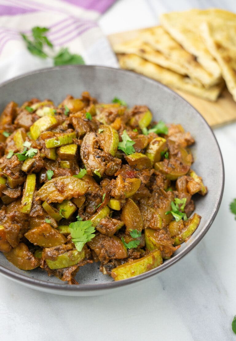 Indian Zucchini Curry - Piping Pot Curry