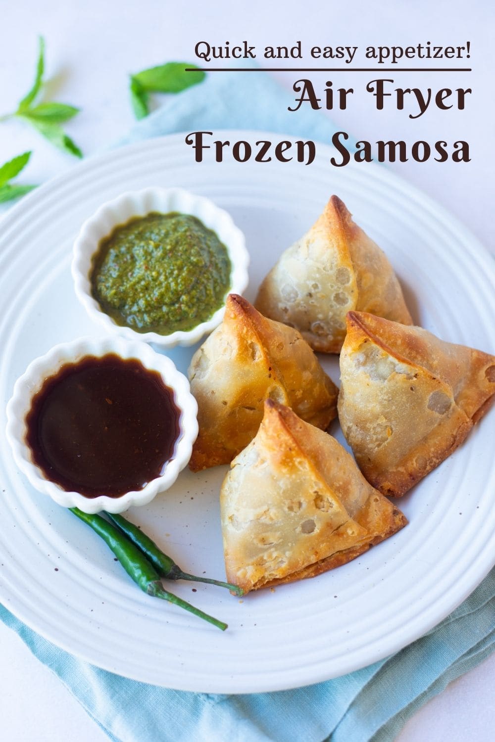 Air Fryer Frozen Samosa - Piping Pot Curry