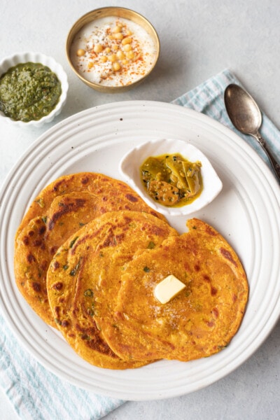 Pumpkin Paratha & Roti - Piping Pot Curry