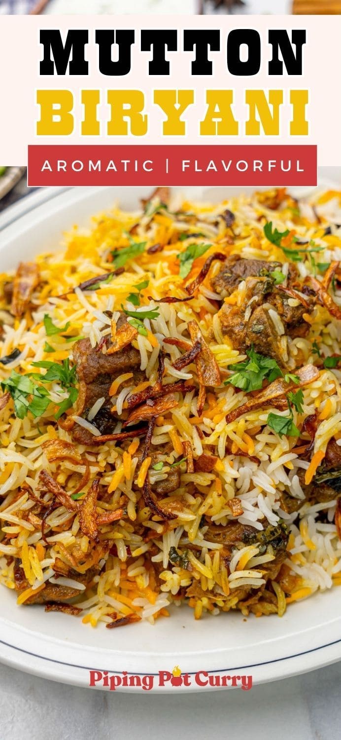 Mutton Biryani - Piping Pot Curry