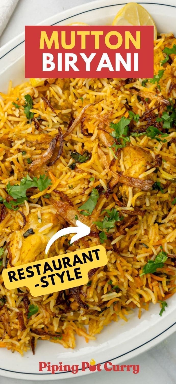 Mutton Biryani - Piping Pot Curry