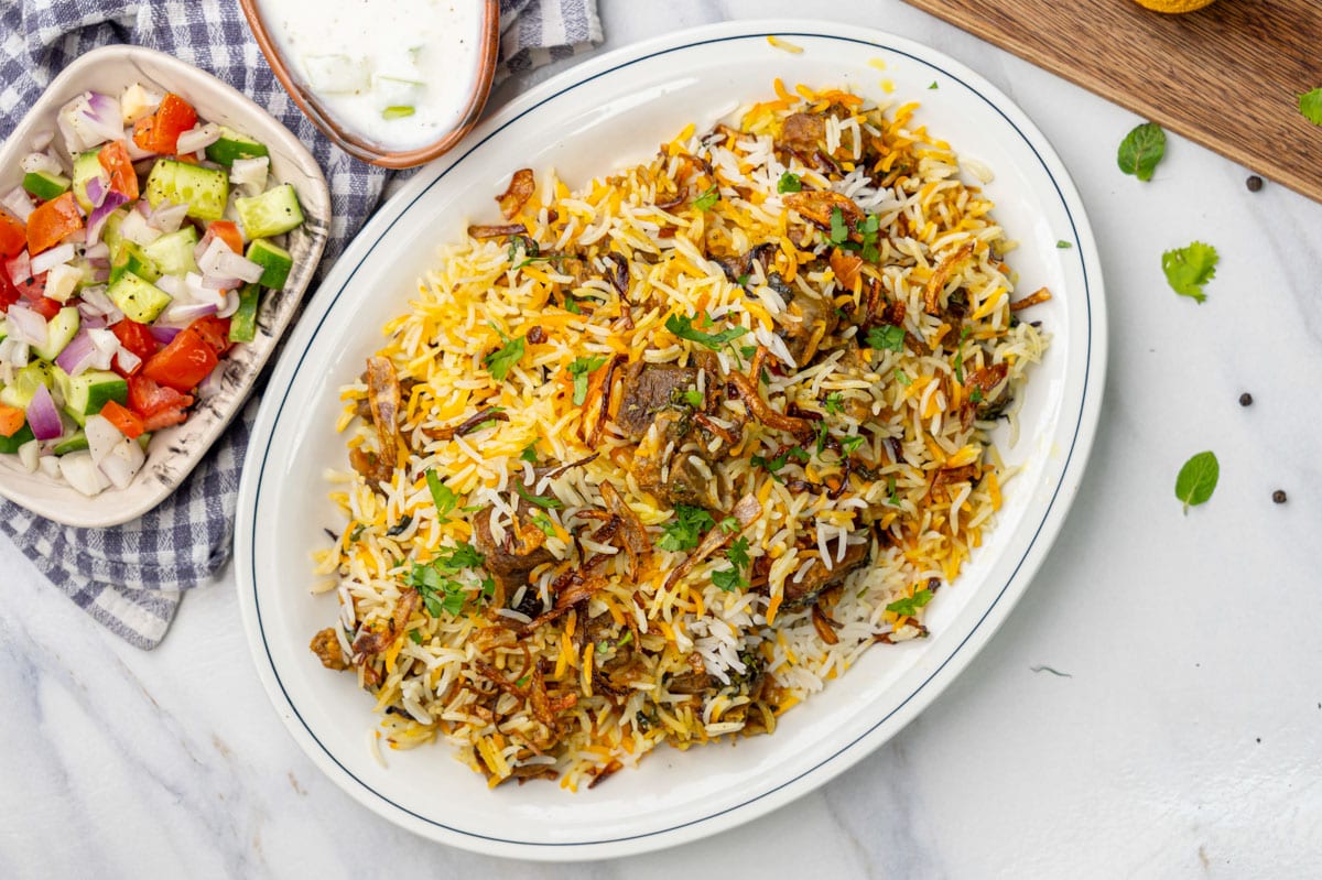 Mutton Biryani - Piping Pot Curry