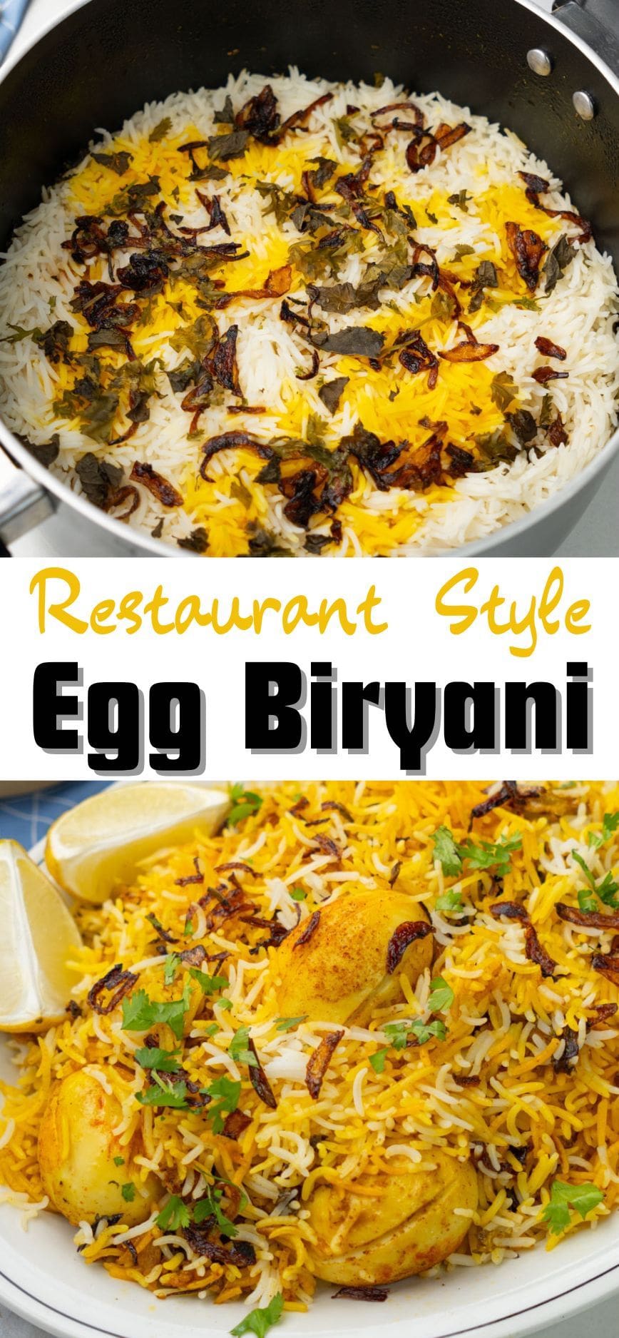 Egg Biryani - Piping Pot Curry