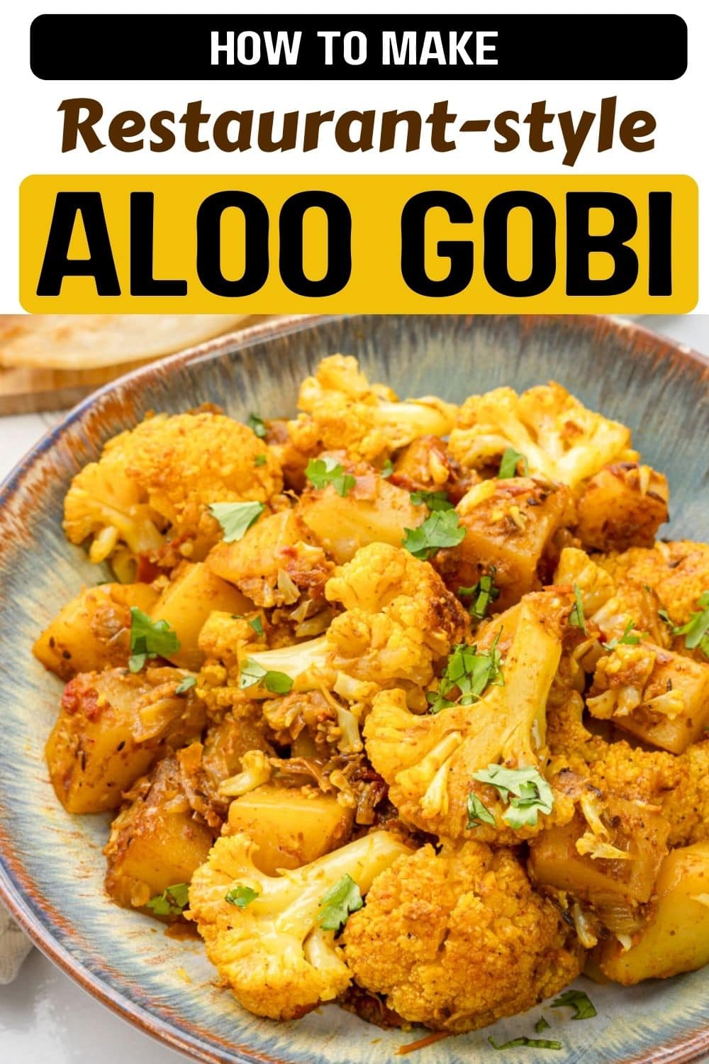 Aloo Gobi (Indian Potato and Cauliflower Stir Fry) - Piping Pot Curry