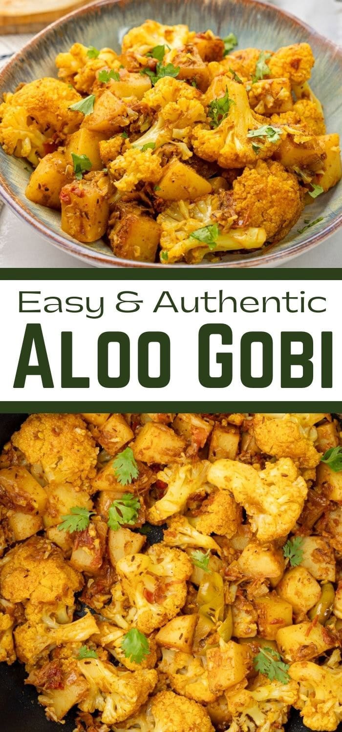 Aloo Gobi (Indian Potato and Cauliflower Stir Fry) - Piping Pot Curry
