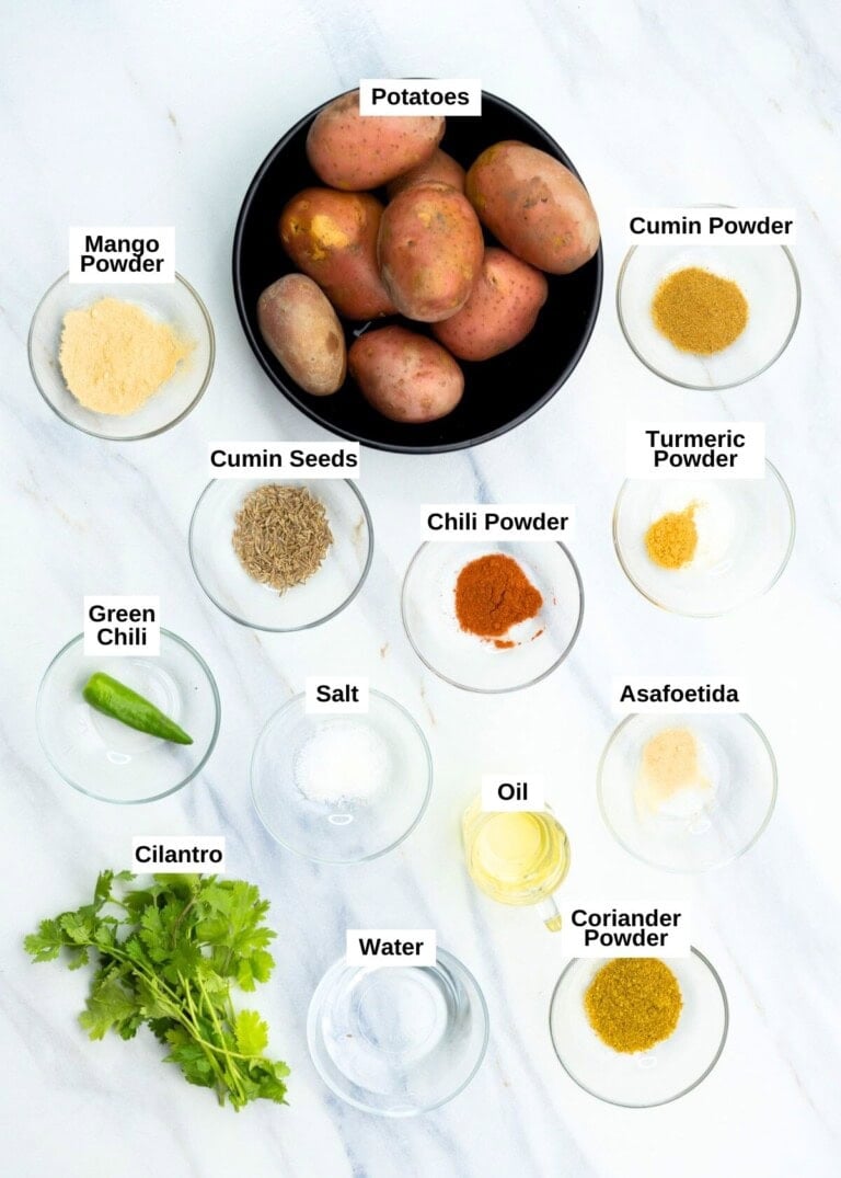 Easy Jeera Aloo (Cumin Potatoes) - Piping Pot Curry