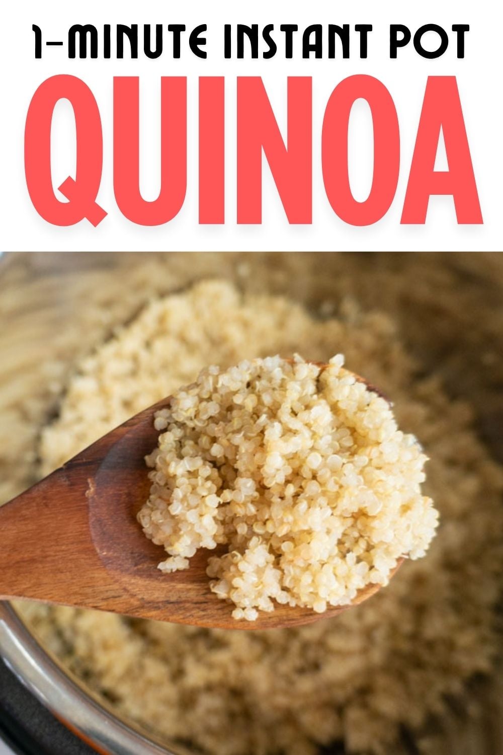 1-minute Instant Pot Quinoa (Pot-in-Pot option) - Piping Pot Curry