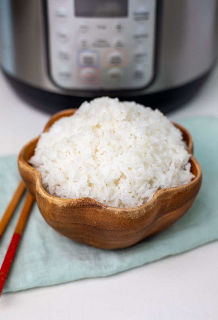 Instant Pot Jasmine Rice Recipe 2 Ways - Piping Pot Curry