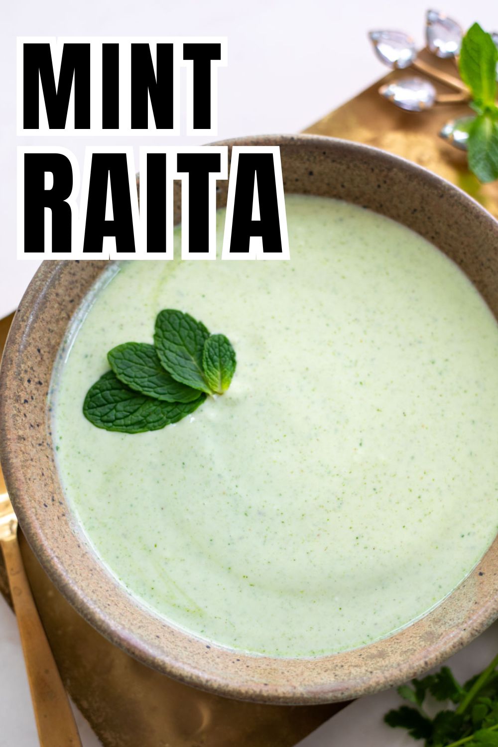 Mint Raita (Pudina Raita) - Piping Pot Curry