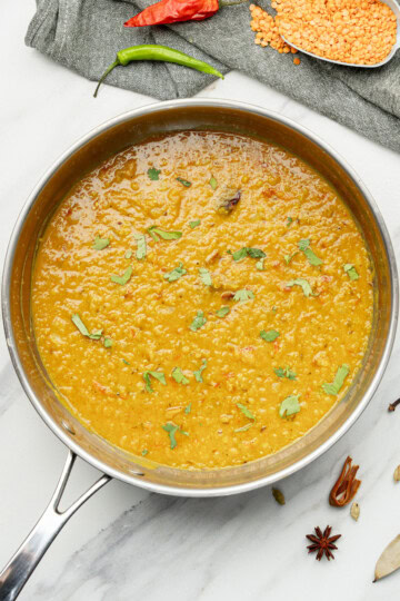 Masoor Dal (Red Lentil Dal) - Piping Pot Curry