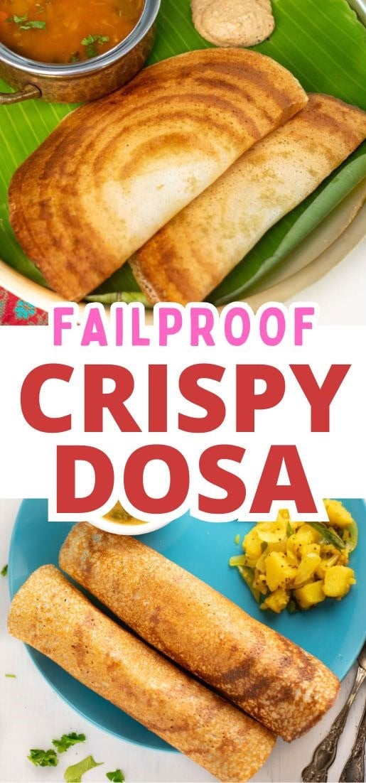 How to make Dosa (Crispy Dosa Recipe) - Piping Pot Curry