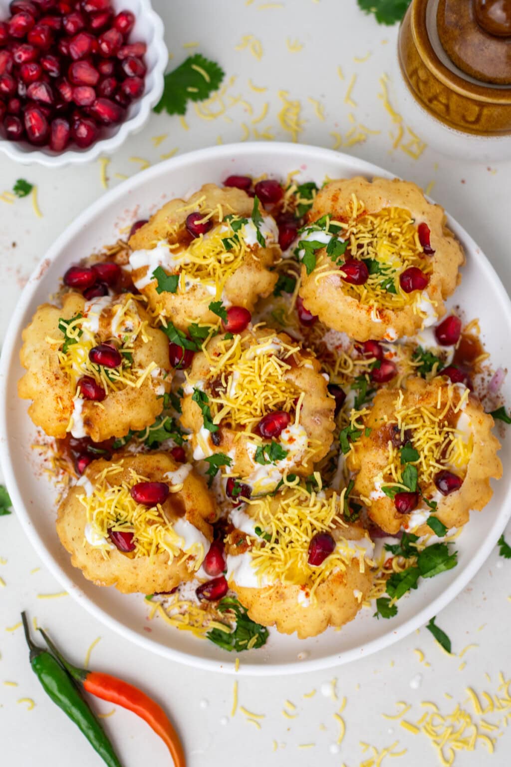 Dahi Puri (Mumbai Street-Style Chaat) - Piping Pot Curry