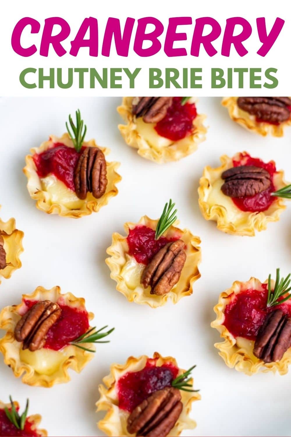 Cranberry Chutney Brie Bites - Piping Pot Curry