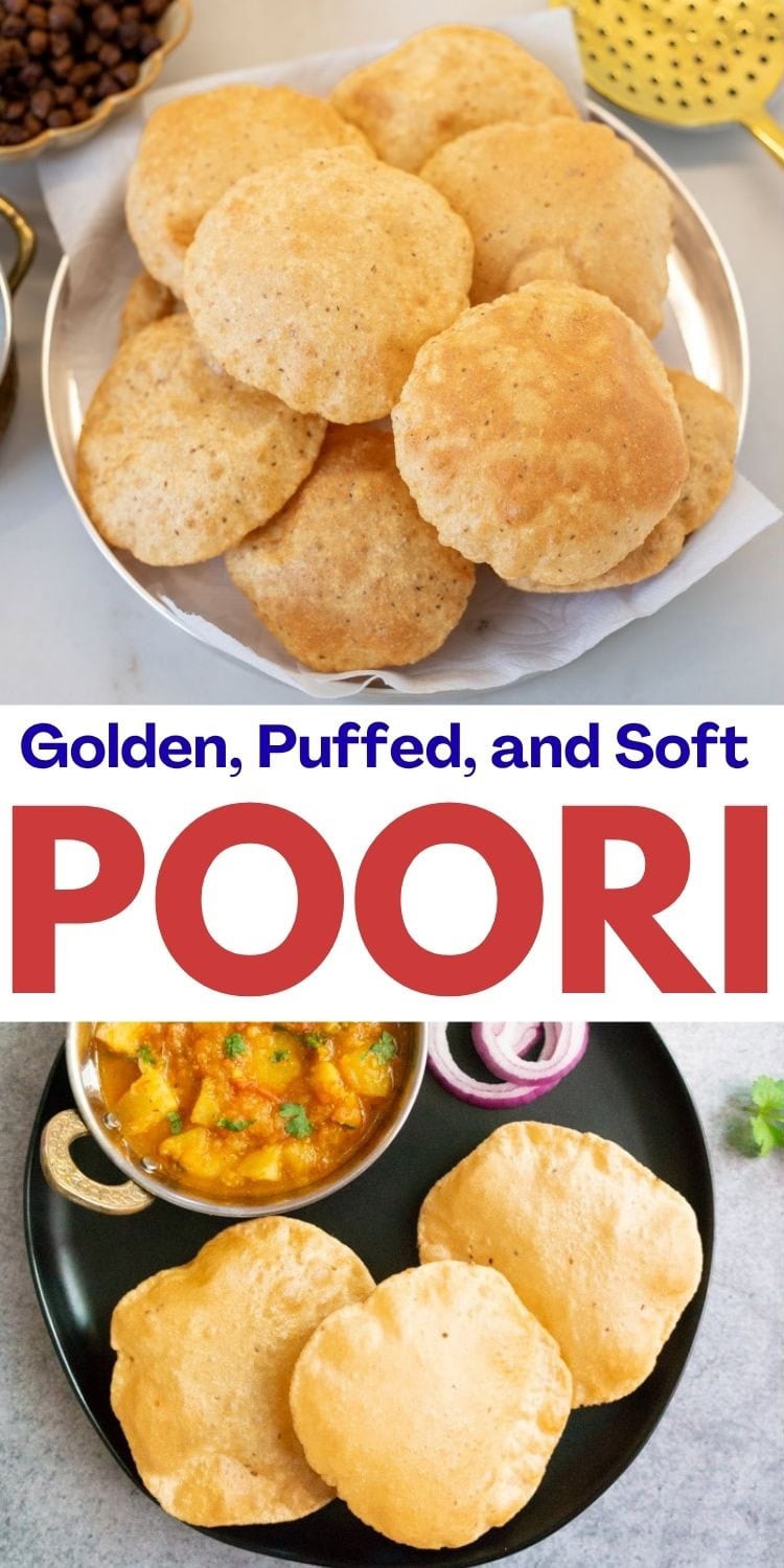 Poori Recipe (Golden, Puffed, and Soft) - Piping Pot Curry