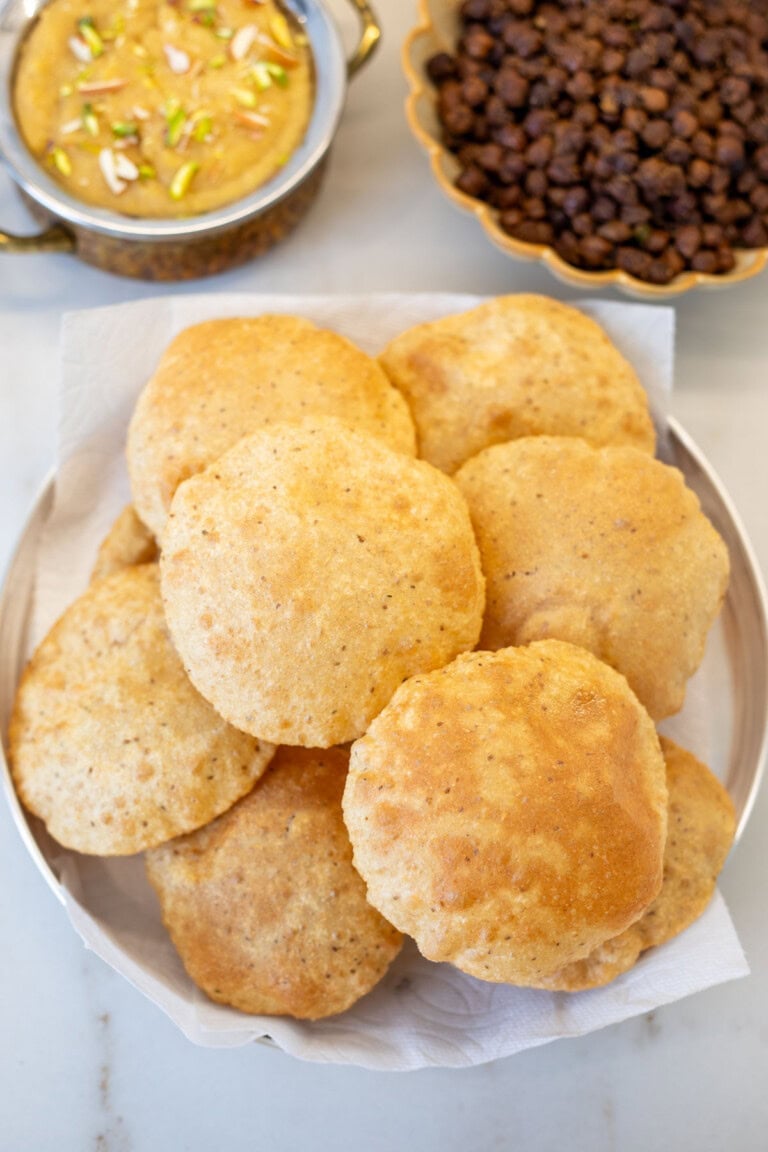 Poori Recipe (Golden, Puffed, and Soft) - Piping Pot Curry